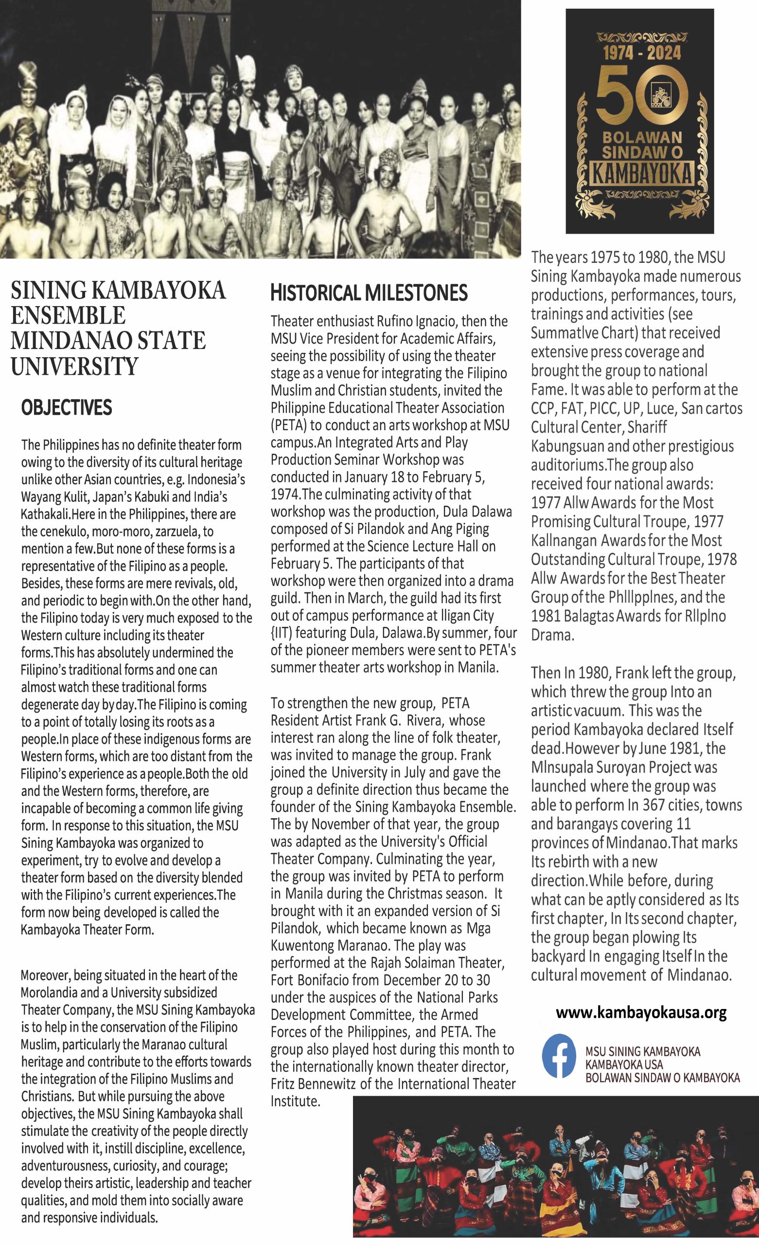 Souvenir Journal SKE50 – Kambayoka USA (KUSA)